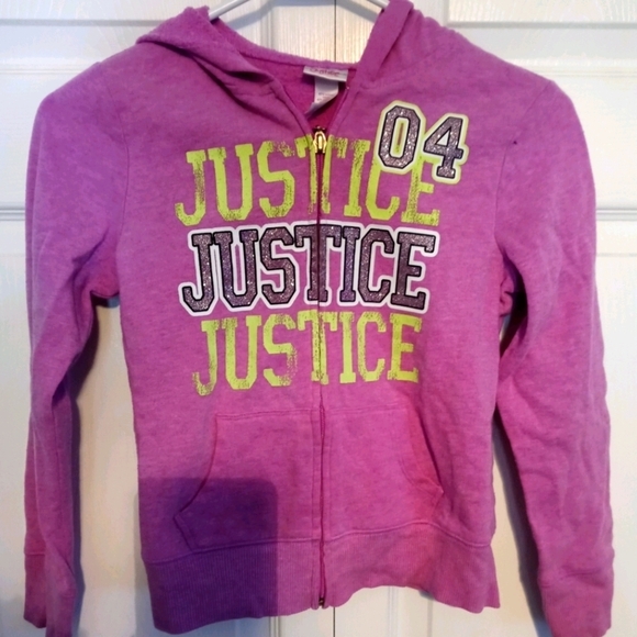 Justice | Jackets & Coats | Youth Girls Size 7 Justice Hooded Sweater ...